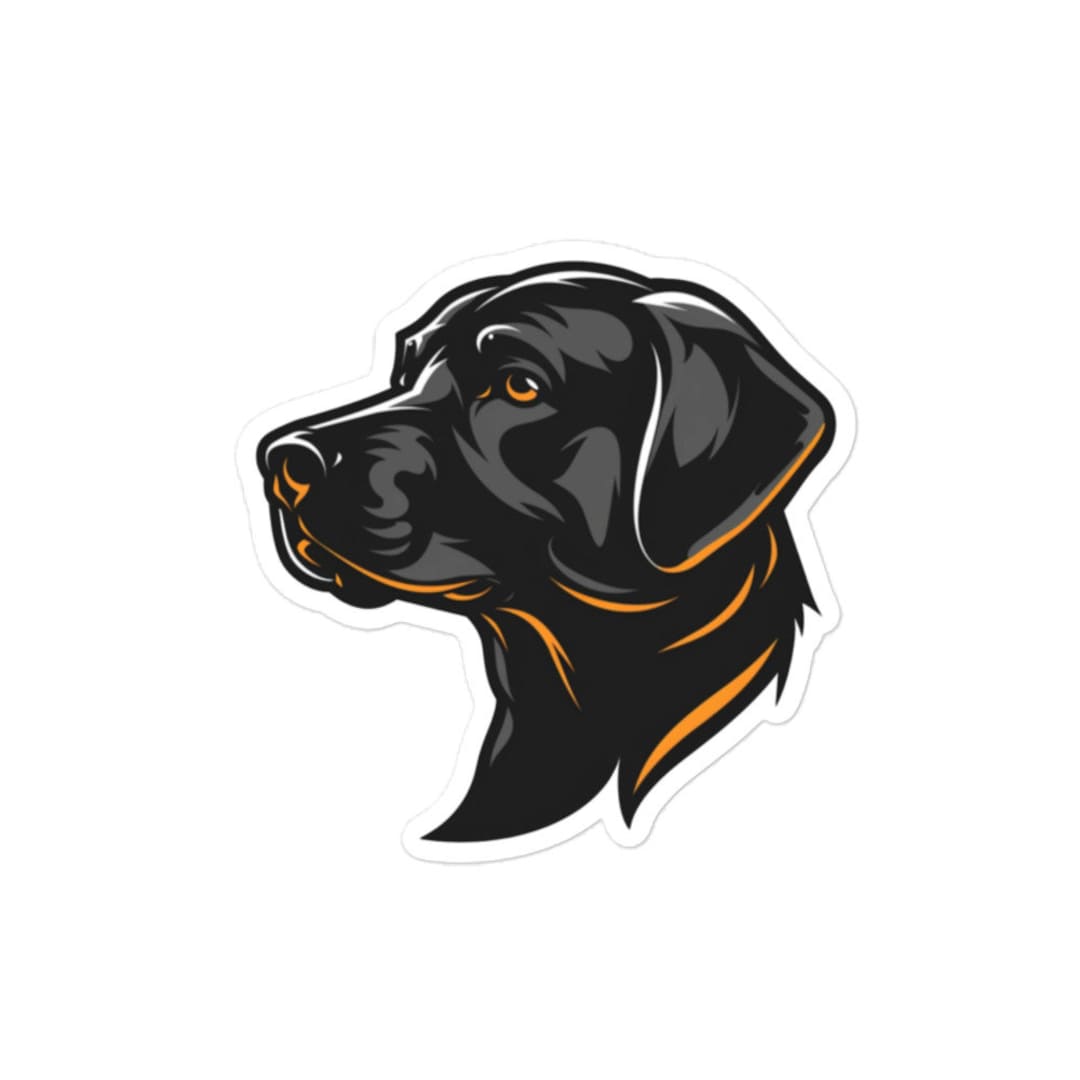 Black Lab Dog Logo - Etsy