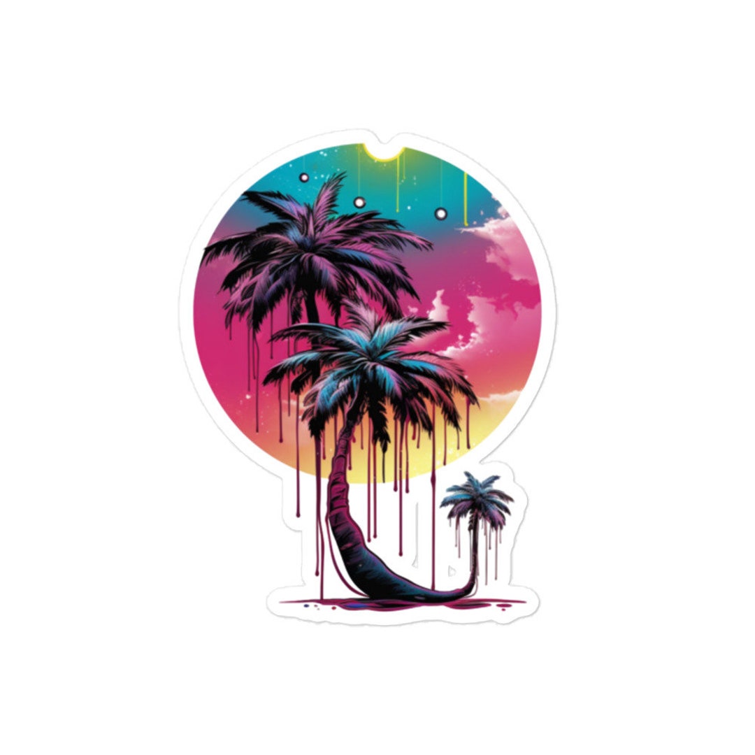 Drippy Palm Tree 3 - Etsy