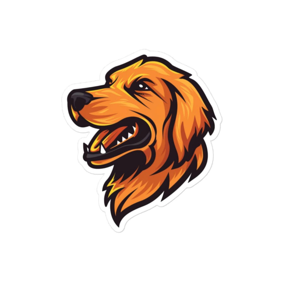 Golden Retriever Dog Logo - Etsy