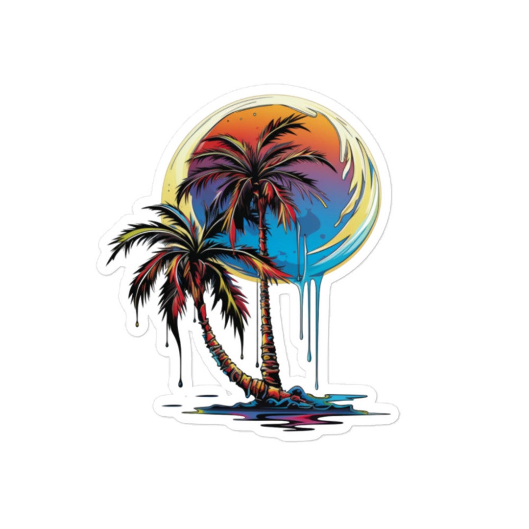 Drippy Palm Tree 1 - Etsy