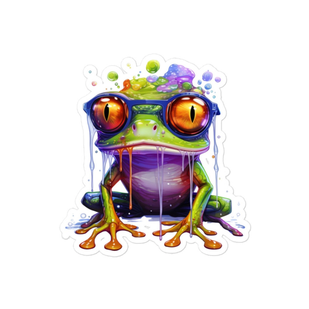 Psychedelic Frog 2 - Etsy