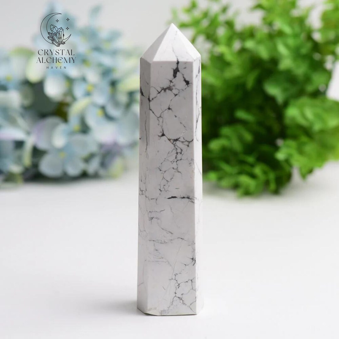 Natural White Pine Stone Pointstone, Healing Energy Polished Stone ...
