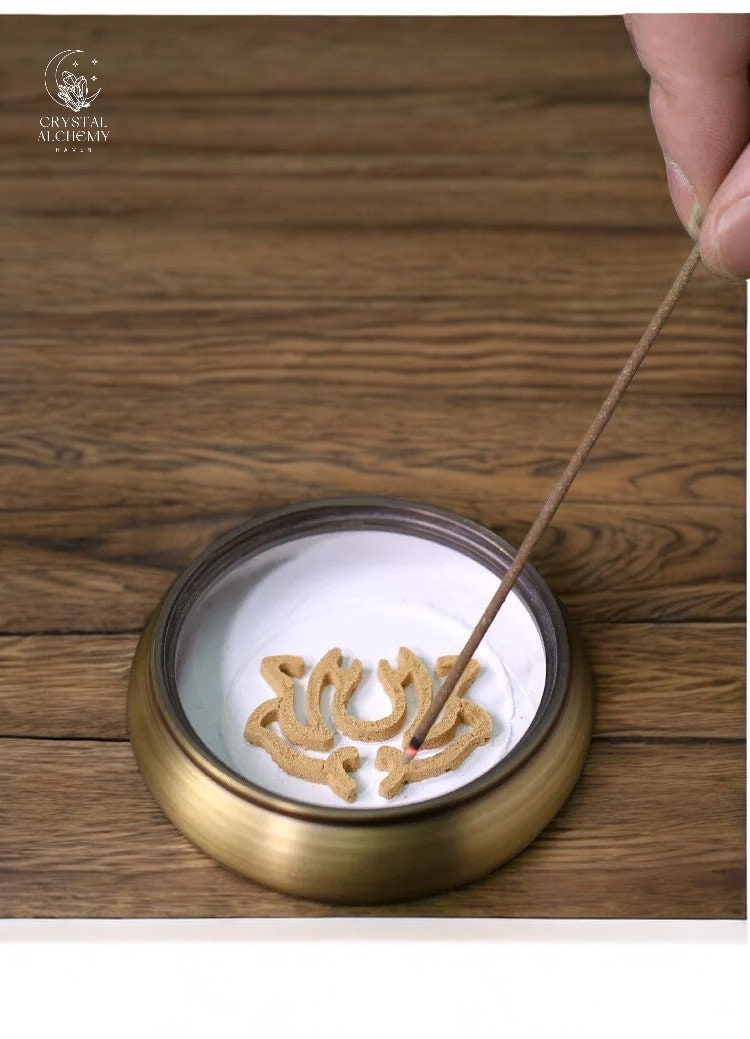 アロマセラピー、セット真鍮香炉作成キット、香型スタンドヨガ瞑想研究