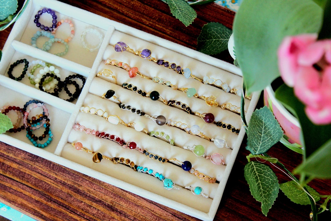 Wire Wrap Rings | Braided Wire Rings | Crystal Rings | Custom Dainty ...