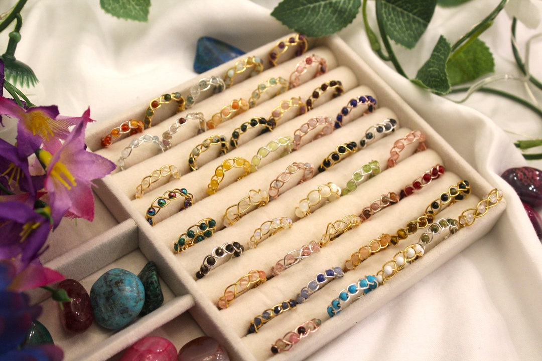 Braided Wire Rings | Wire Wrap Rings | Crystal Rings | Custom Dainty ...