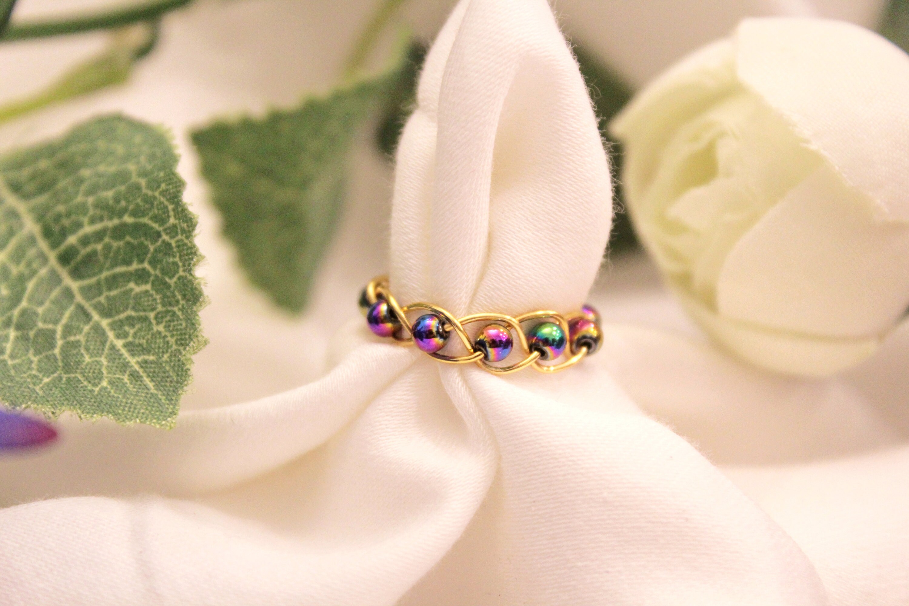 Braided Wire Rings Wire Wrap Rings Crystal Rings Custom Dainty Crystal ...