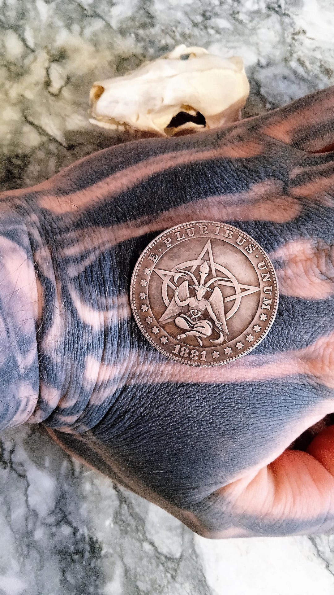 Dollar/baphomet Collectible Coin - Etsy