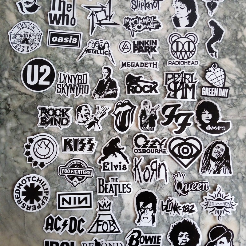 Rock Band Stickers - Etsy