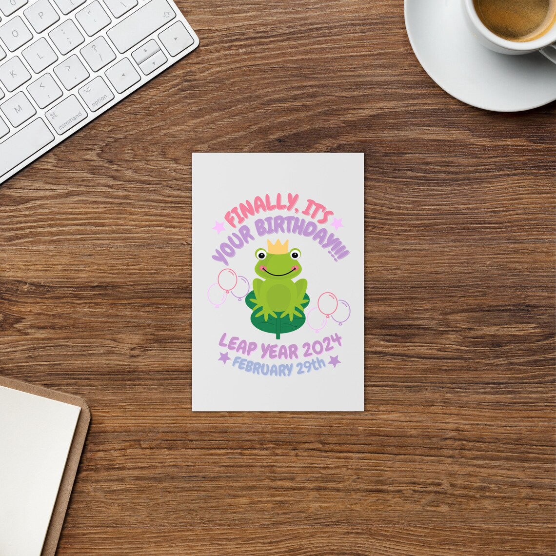 Leap Year Leap Year Birthday Card Leap Day Leap Day Card Birthday Card ...