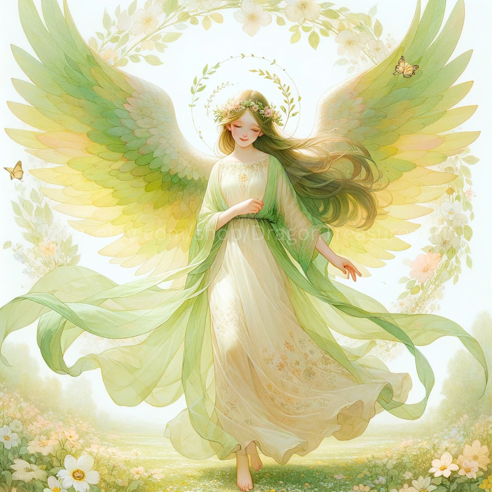 Nature Angel Download: Digital Art, Instant Downloadable Wallpaper ...