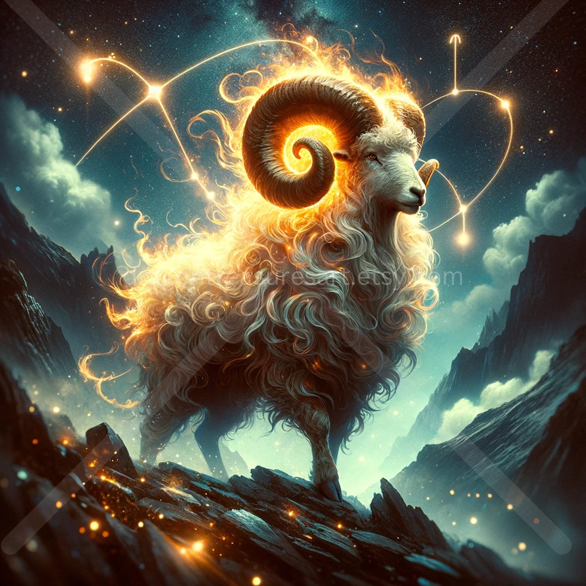 Aries Download: Digital Art, Instant Downloadable Wallpaper ...
