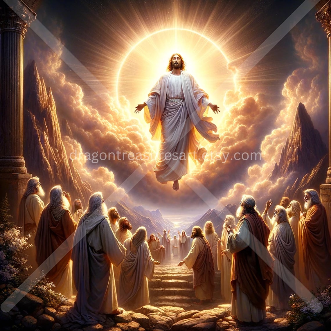 Transfiguration of Jesus Download: Digital Art, Instant Downloadable ...