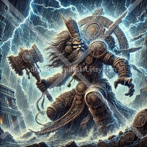 Chaac Download: Digital Art, Instant Downloadable Wallpaper ...