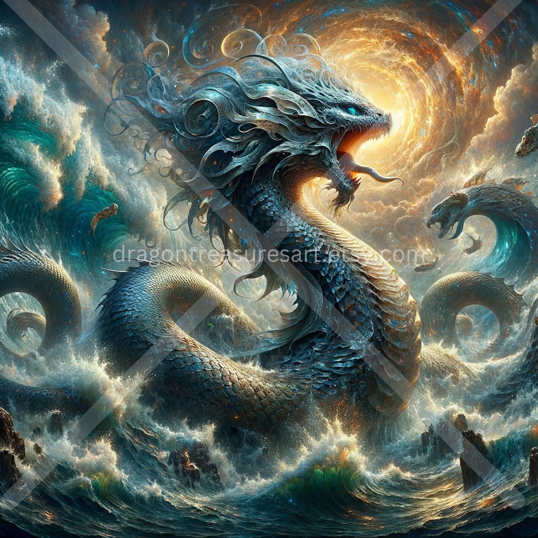 Tiamat Download: Digital Art, Instant Downloadable Wallpaper ...