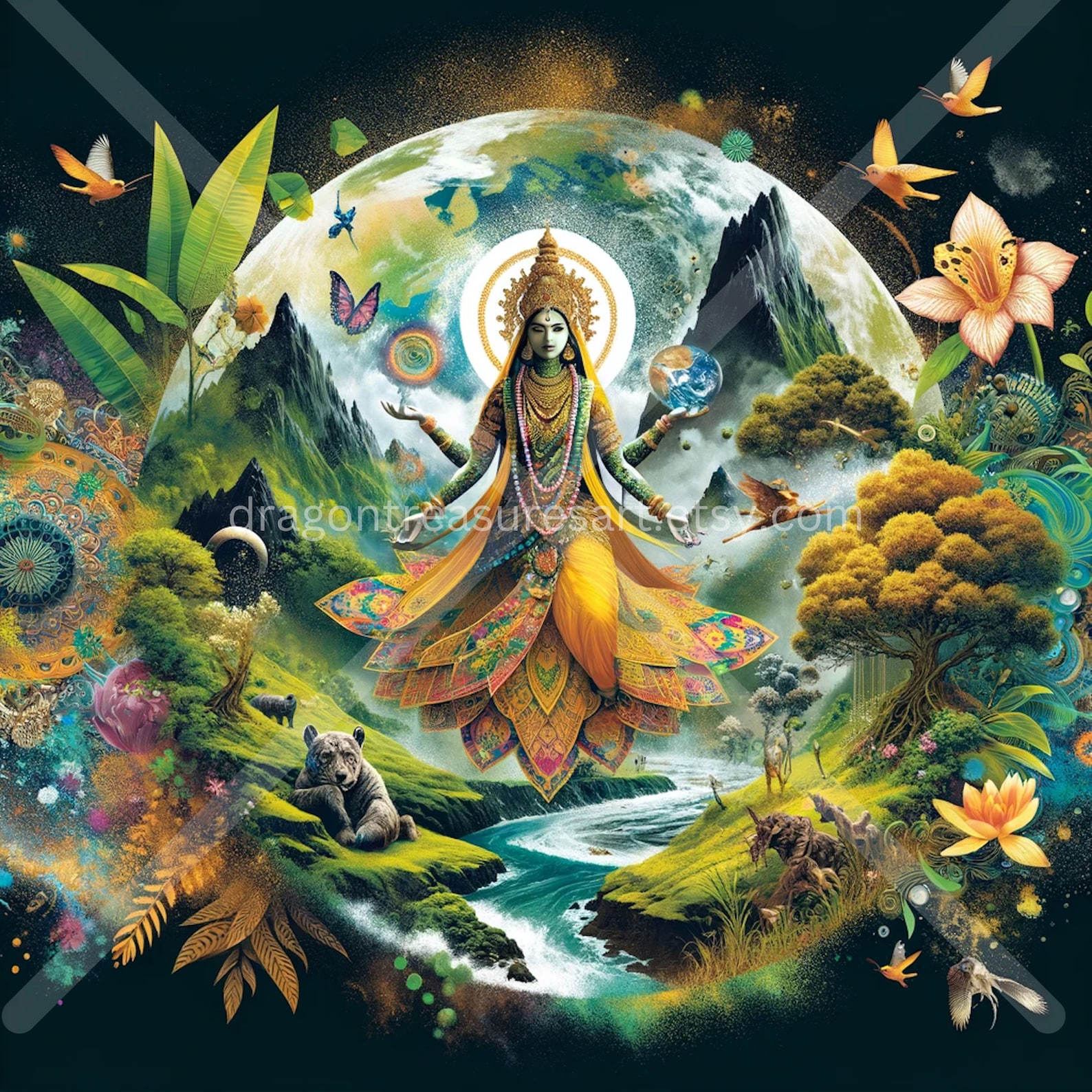 Bhumi Download: Digital Art, Instant Downloadable Wallpaper ...