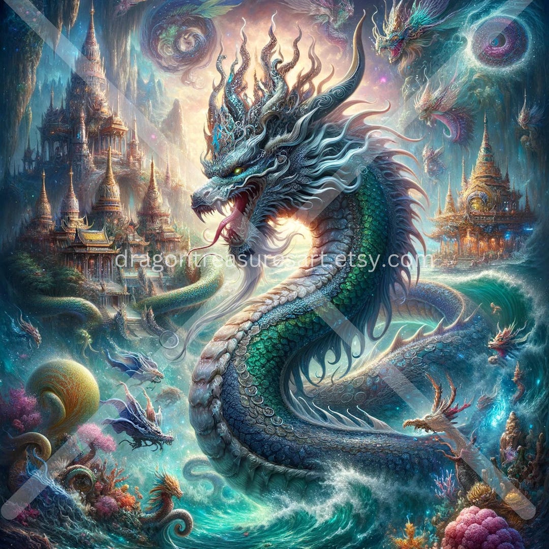 Dragon King Download: Digital Art, Instant Downloadable Wallpaper ...