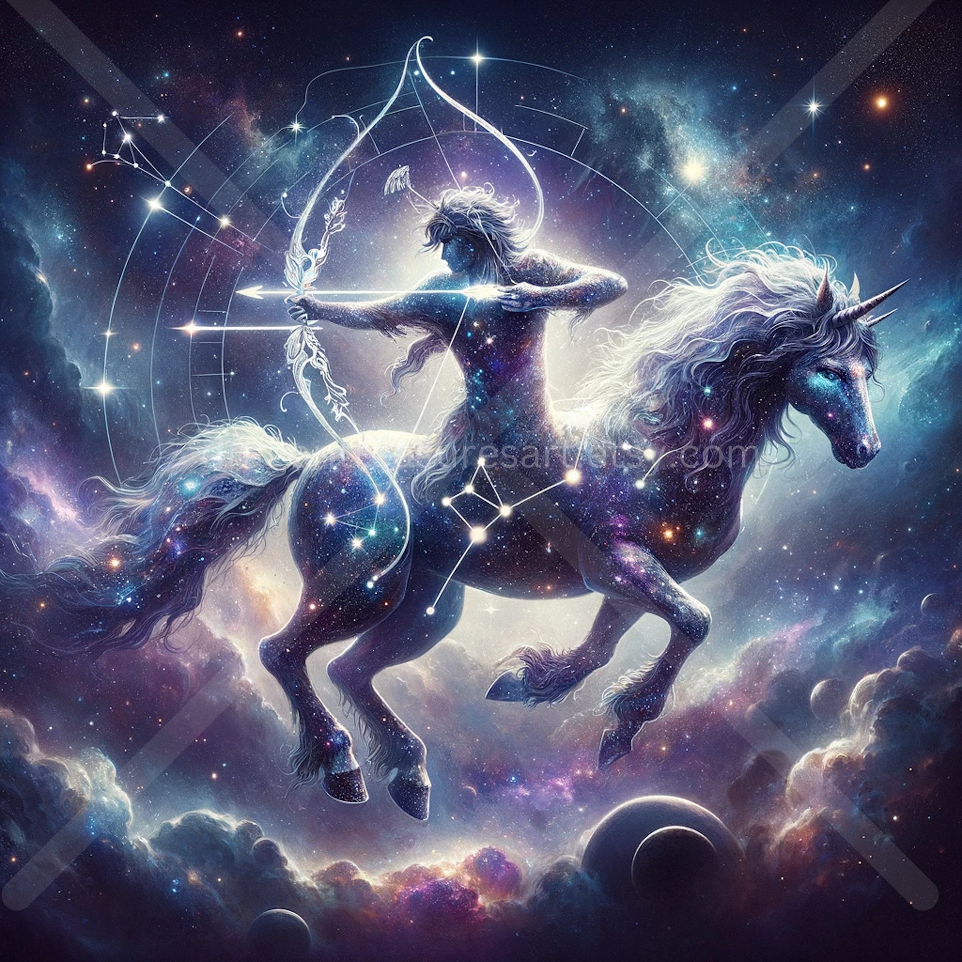 Sagittarius Download: Digital Art, Instant Downloadable Wallpaper ...
