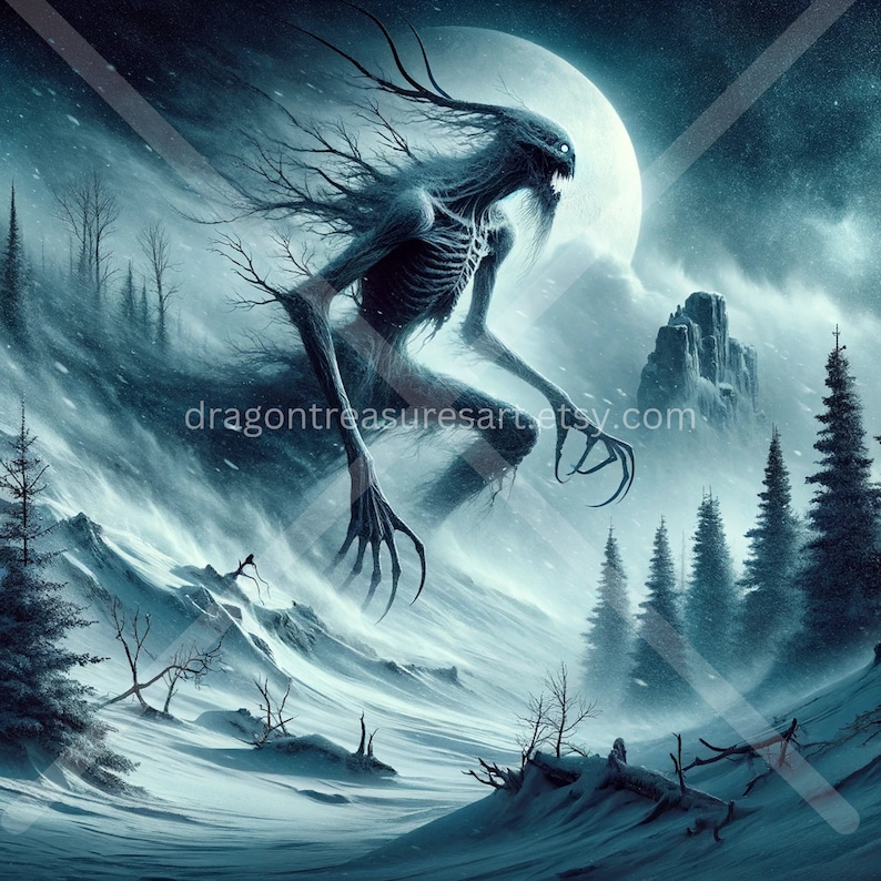Wendigo Download: Digital Art, Instant Downloadable Wallpaper ...