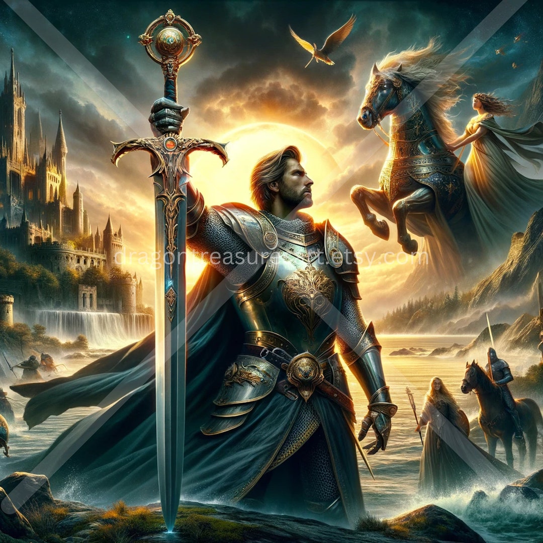 King Arthur Download: Digital Art, Instant Downloadable Wallpaper ...