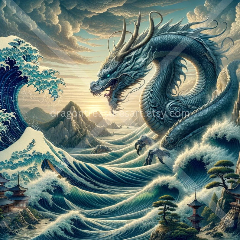 Dragon God Download: Digital Art, Instant Downloadable Wallpaper ...