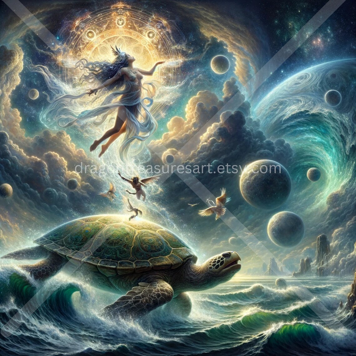 Sky Woman (atahensic) Download: Digital Art, Instant Downloadable ...