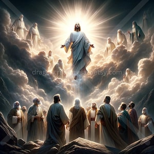 Transfiguration of Jesus Download: Digital Art, Instant Downloadable Wallpaper, Downloadable ...