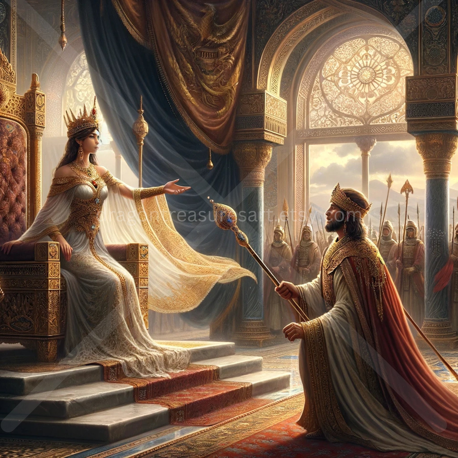 Queen Esther Download: Digital Art, Instant Downloadable Wallpaper ...