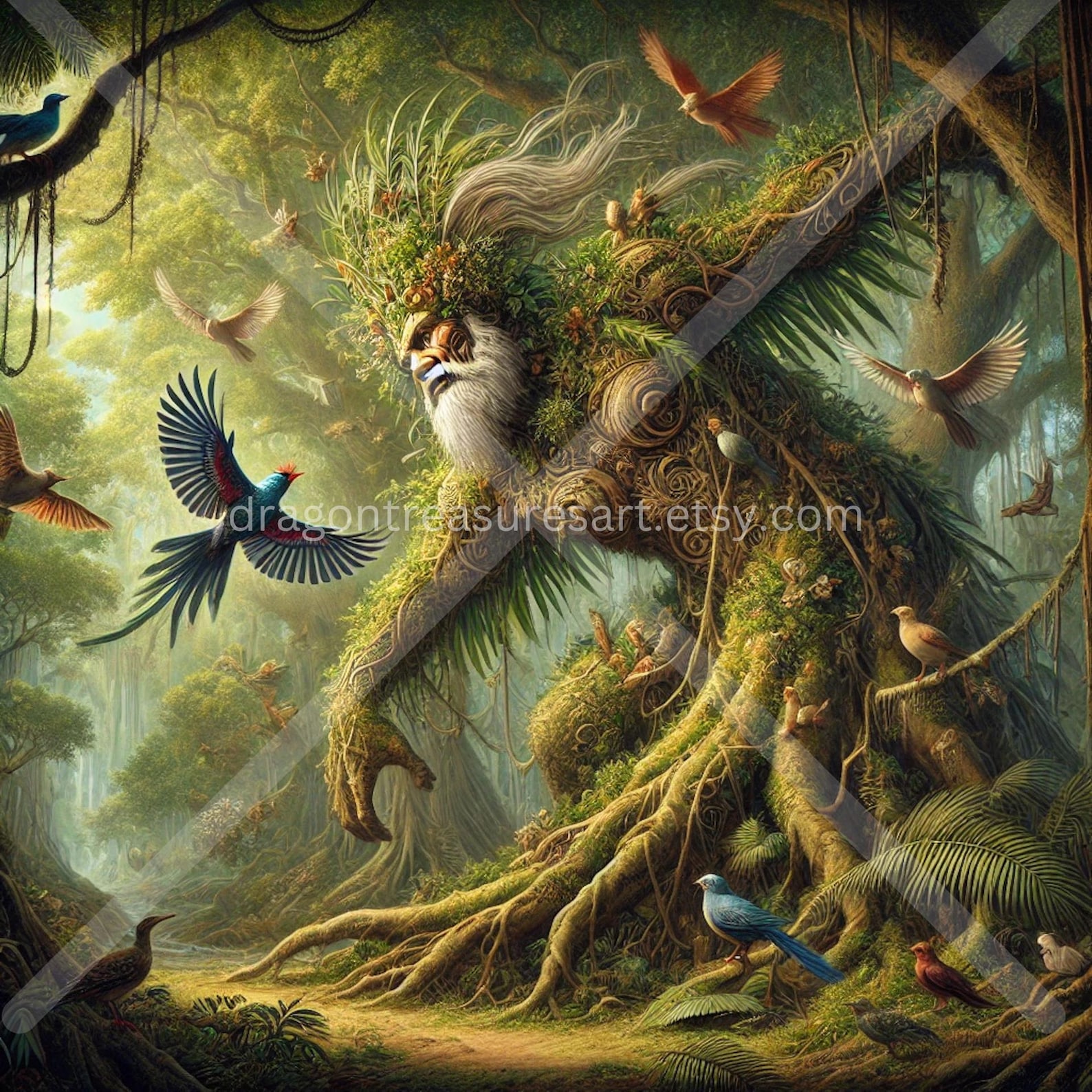 Tane Mahuta Download: Digital Art, Instant Downloadable Wallpaper ...