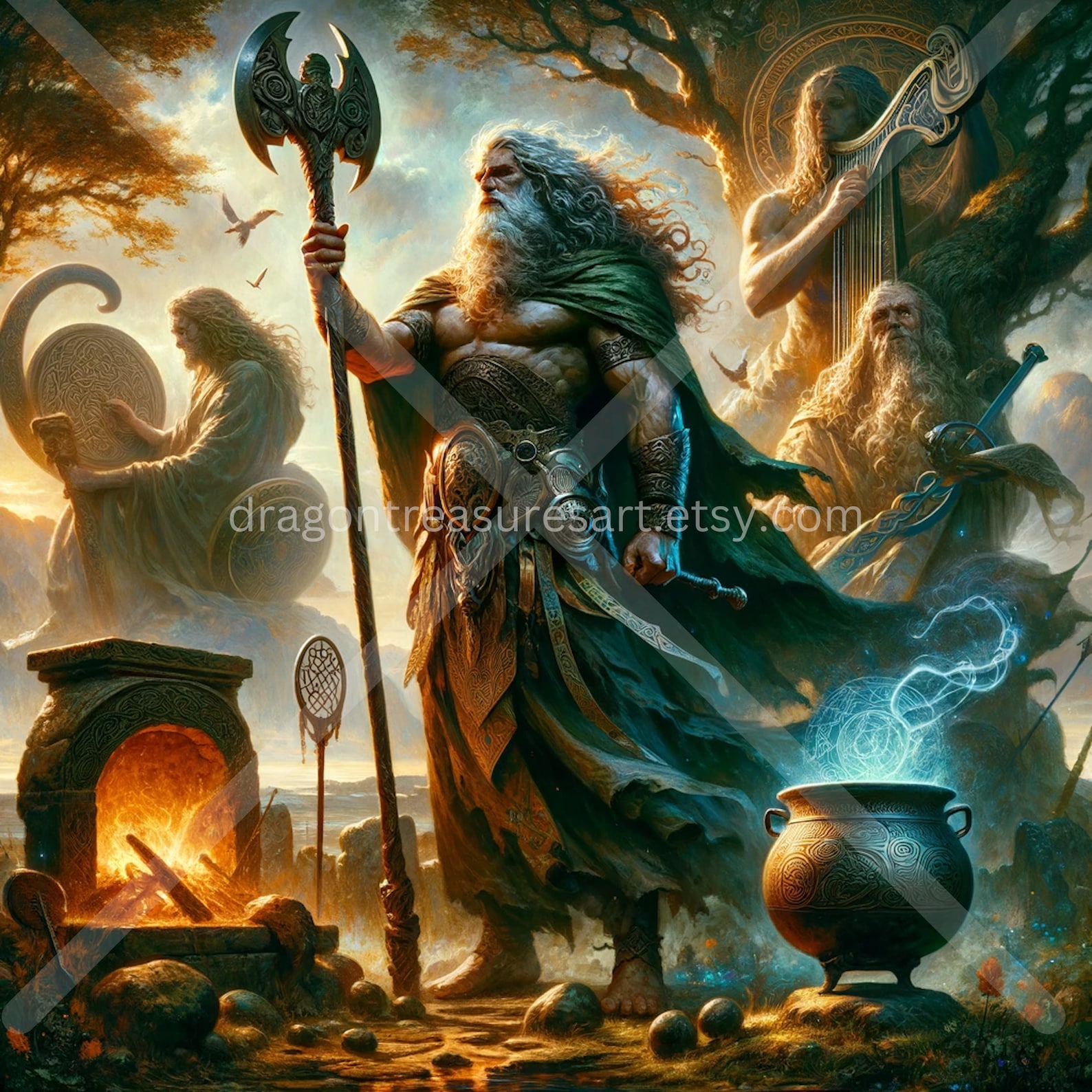 Dagda Download: Digital Art, Instant Downloadable Wallpaper ...