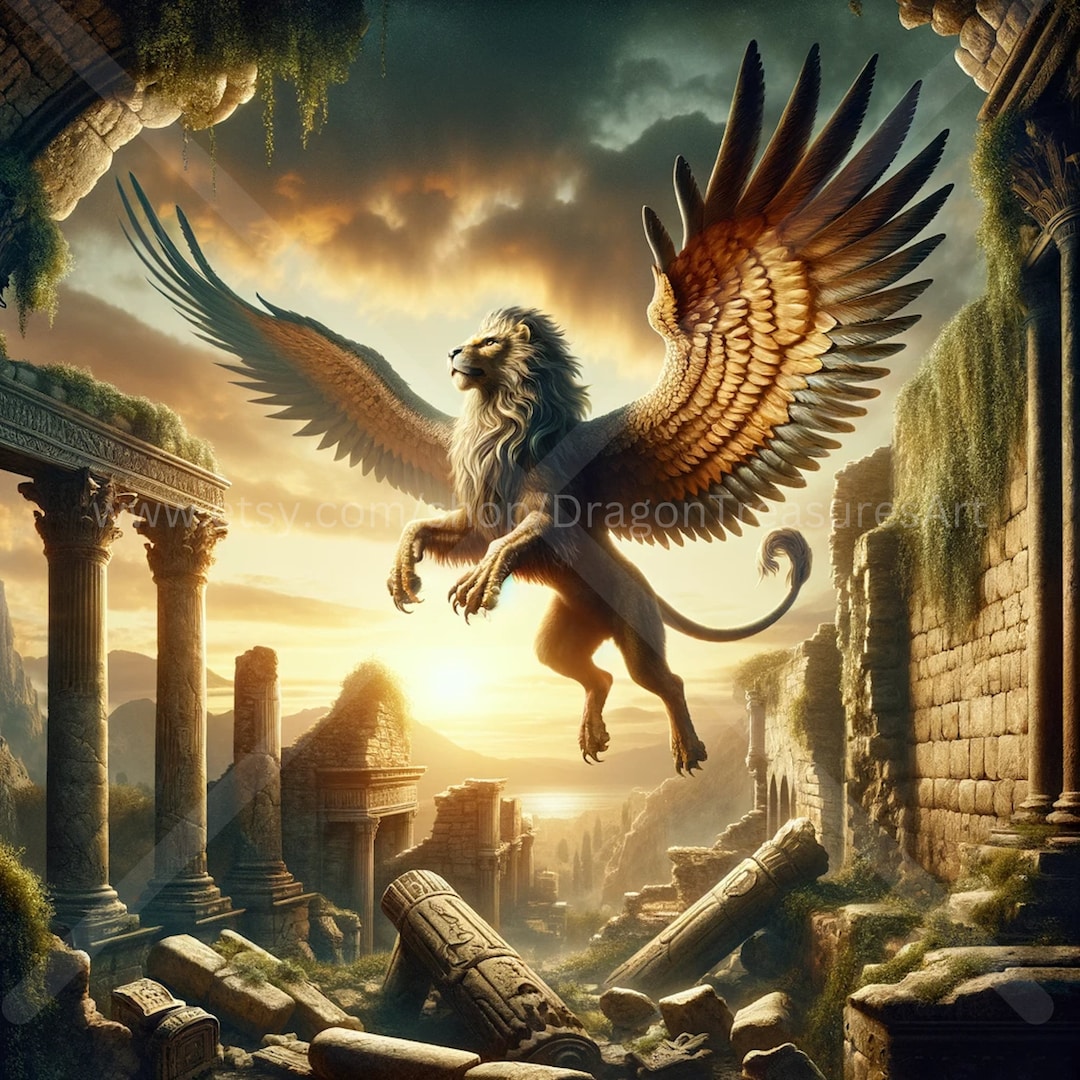 Griffin Download: Digital Art, Instant Downloadable Wallpaper ...