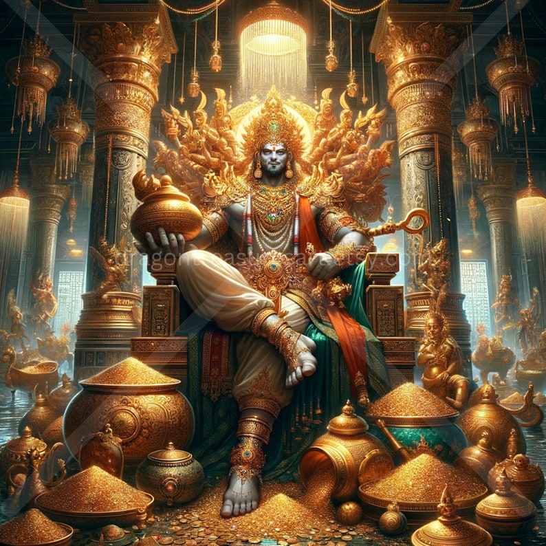 Kubera Download: Digital Art, Instant Downloadable Wallpaper ...