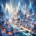 Snowfall City Download: Digital Art, Instant Downloadable Wallpaper ...