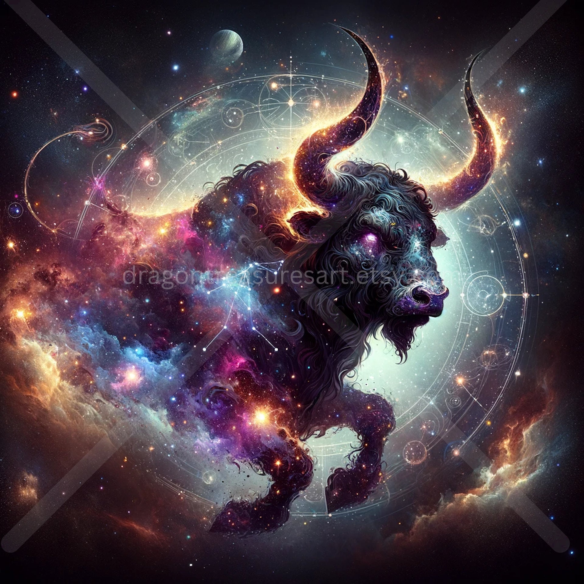 Taurus Download: Digital Art, Instant Downloadable Wallpaper ...