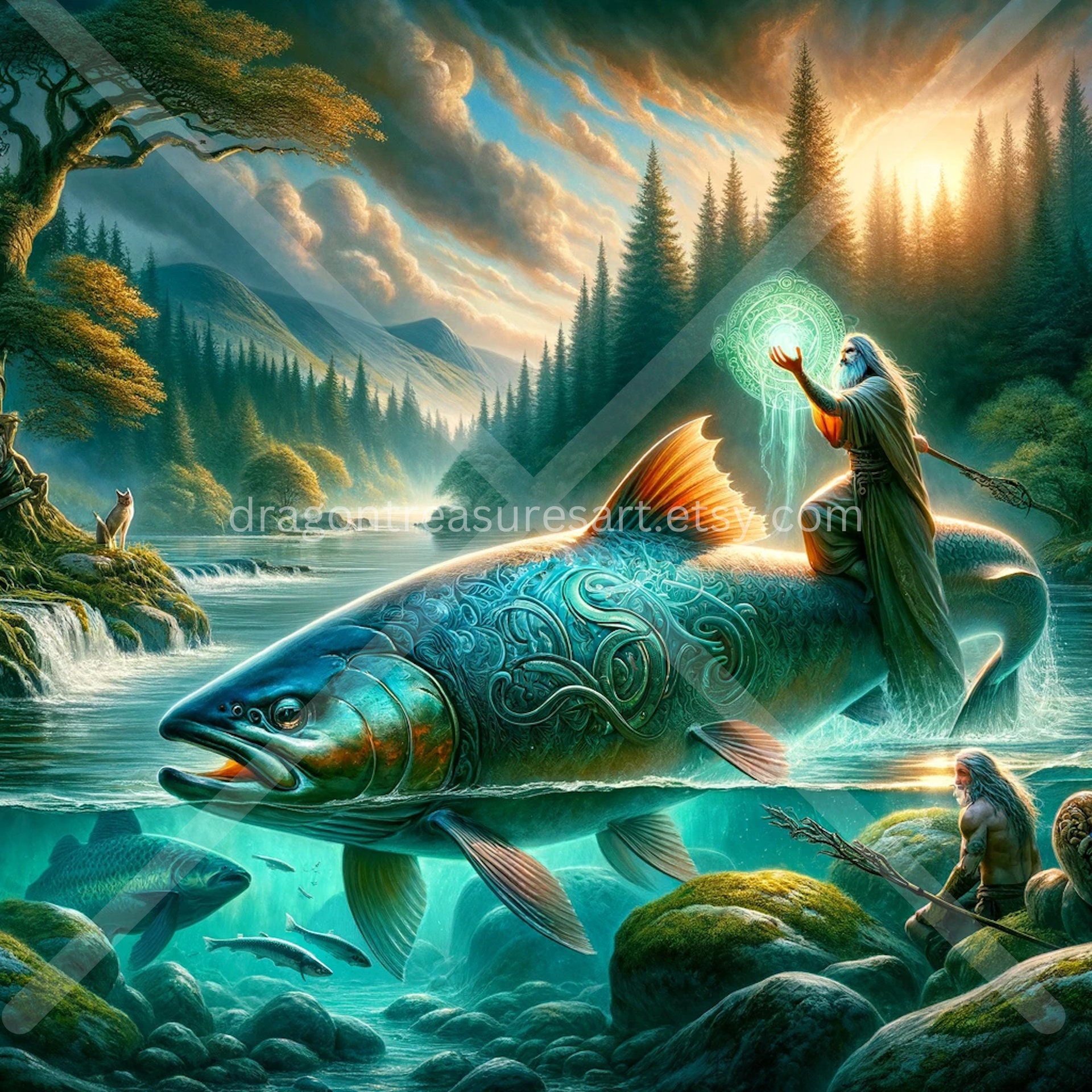 Salmon of Knowledge Download: Digital Art, Instant Downloadable ...