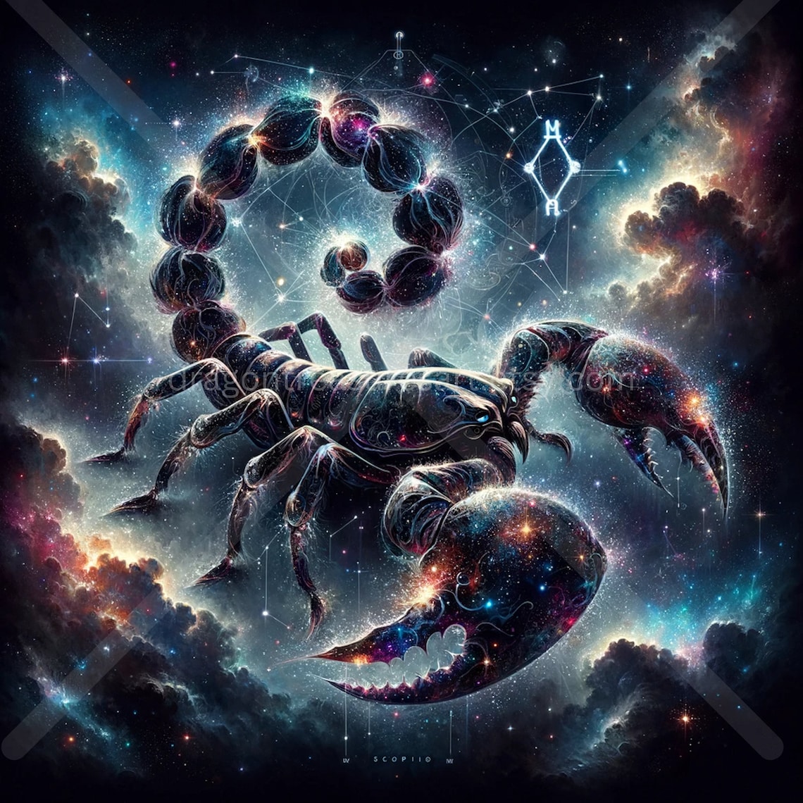 Scorpio Download: Digital Art, Instant Downloadable Wallpaper ...