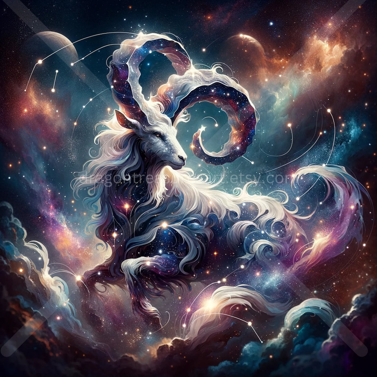 Capricorn Download: Digital Art, Instant Downloadable Wallpaper ...