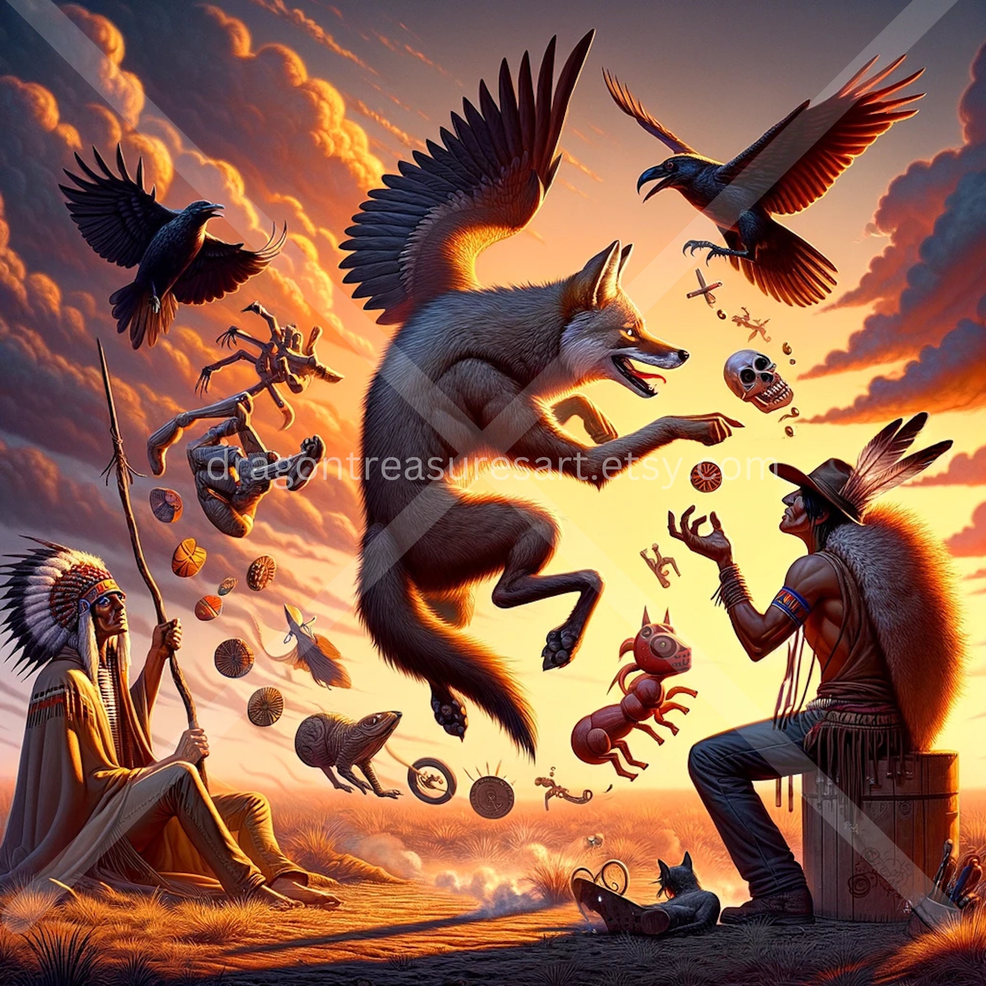 Trickster Download: Digital Art, Instant Downloadable Wallpaper ...