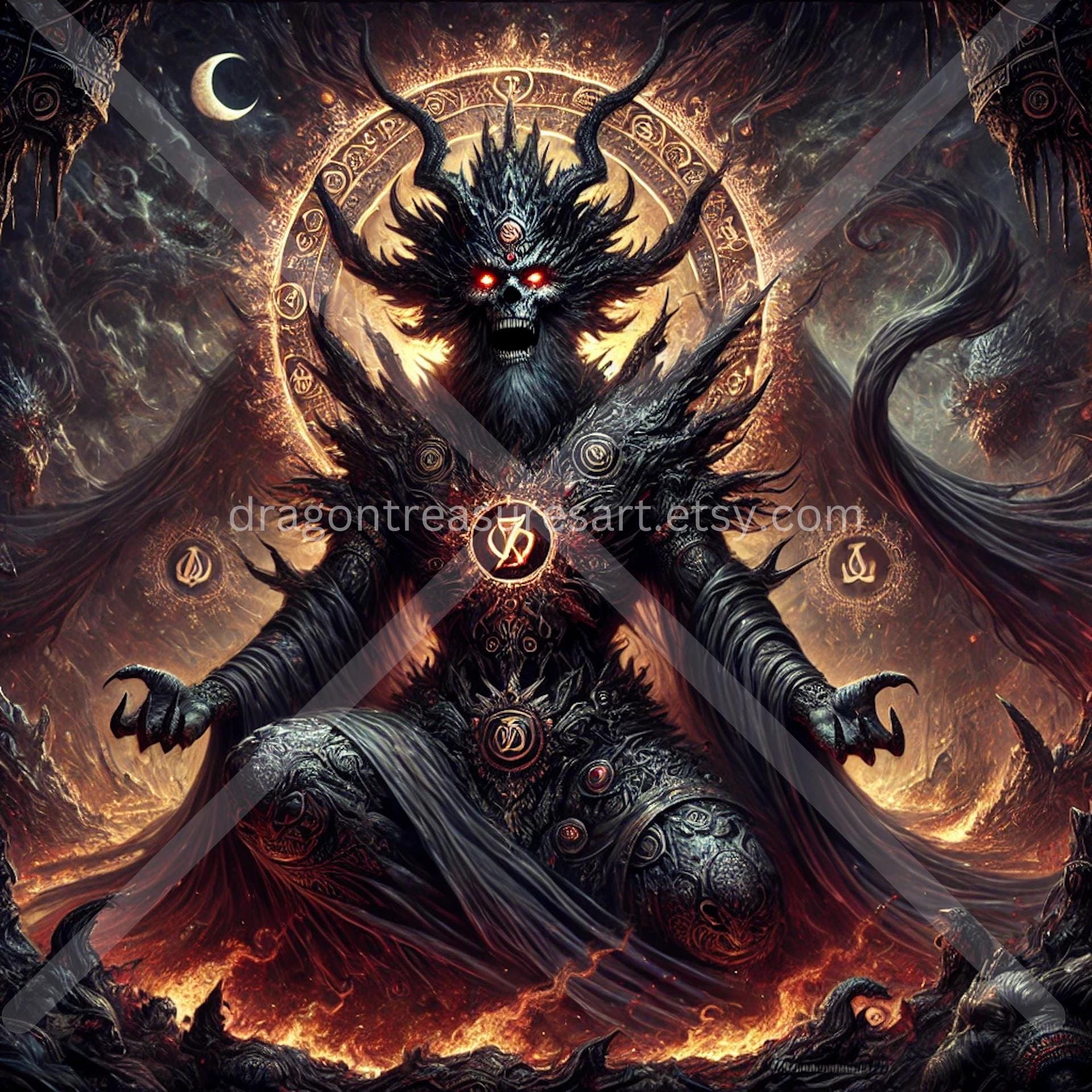 Angra Mainyu (ahriman) Download: Digital Art, Instant Downloadable ...