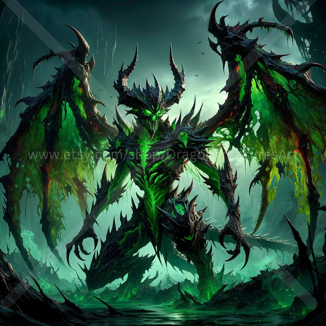 Swamp Demon Download: Digital Art, Instant Downloadable Wallpaper ...