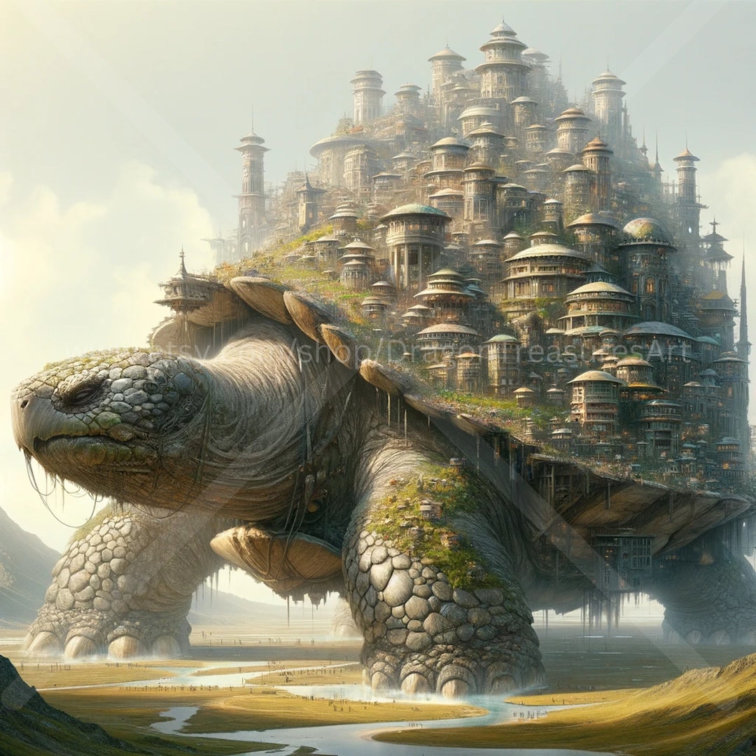 Turtle City Download: Digital Art, Instant Downloadable Wallpaper ...