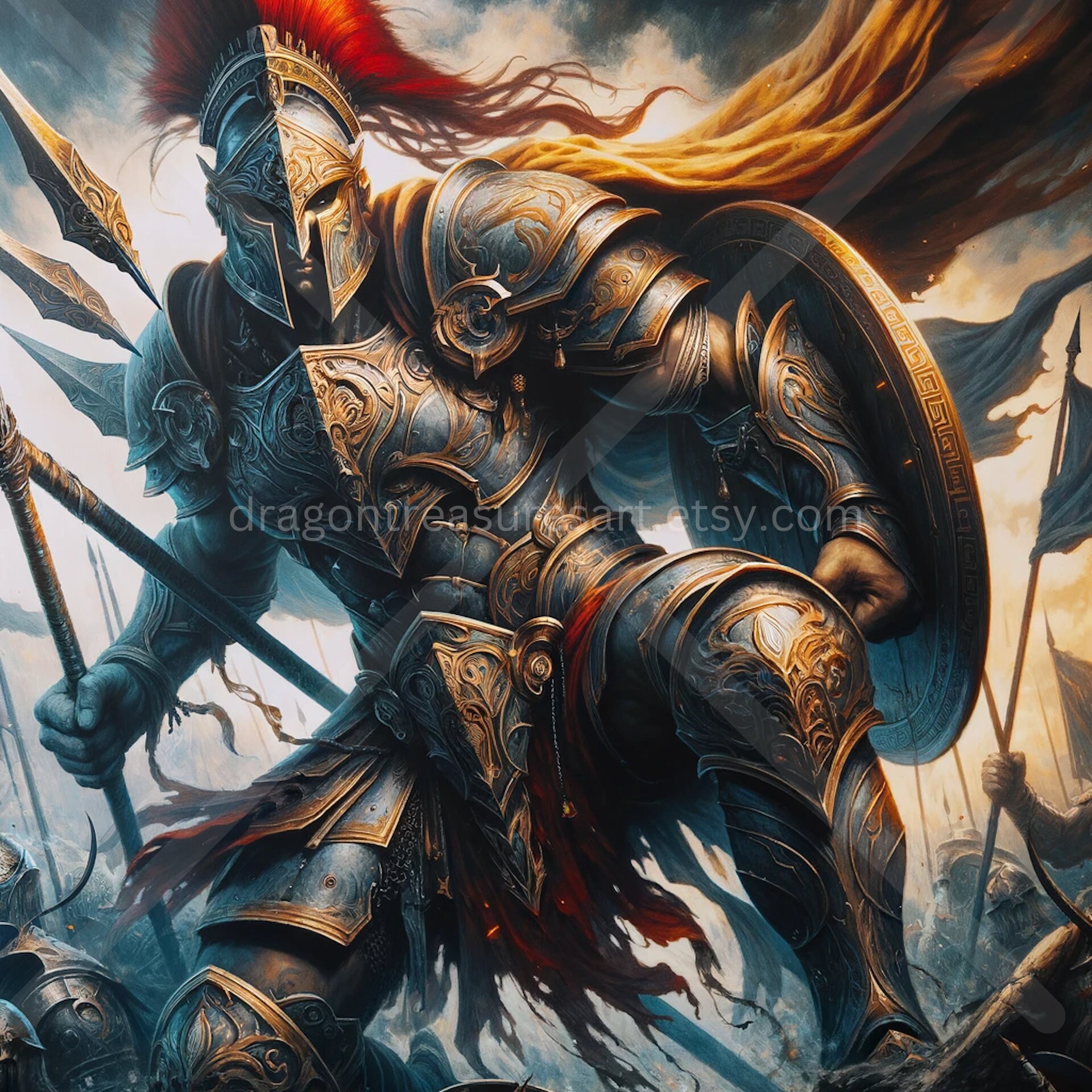 Ares Download: Digital Art, Instant Downloadable Wallpaper ...