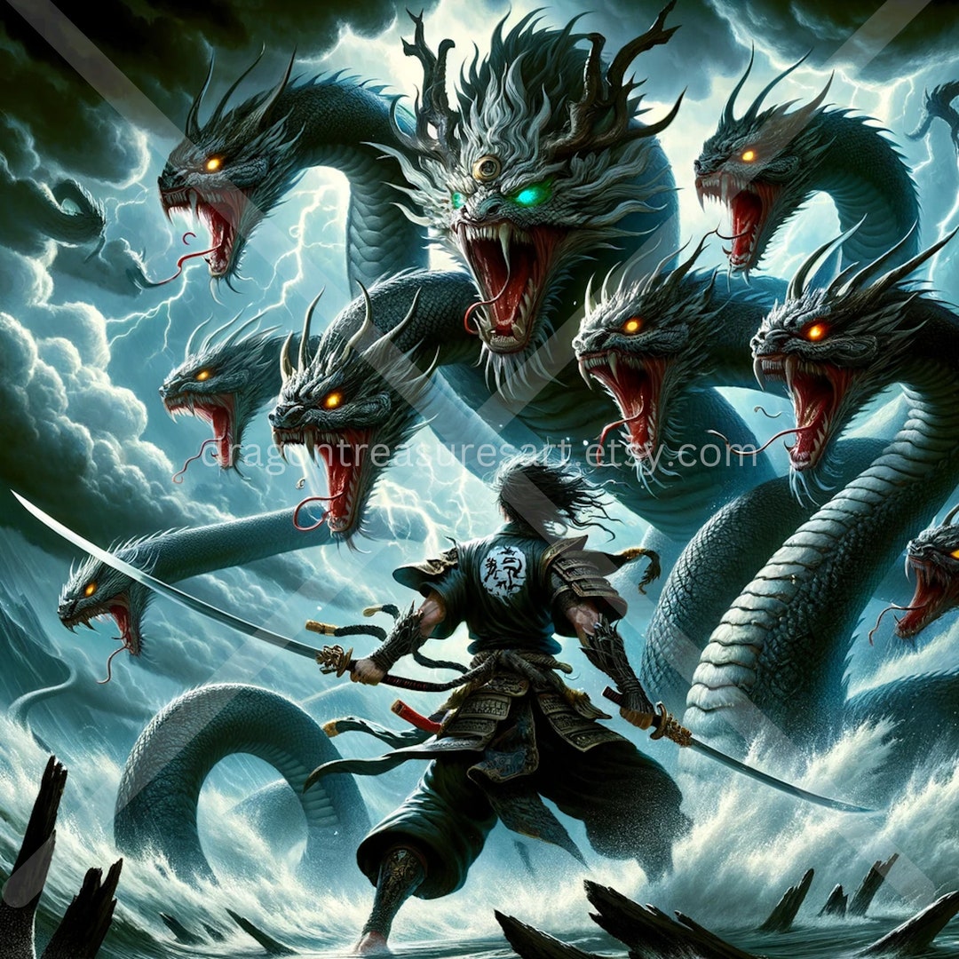 Susanoo Vs. Orochi Download: Digital Art, Instant Downloadable ...