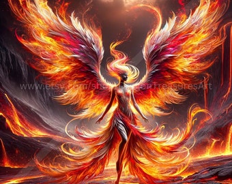 Rainbow Angel Download: Digital Art, Instant Downloadable Wallpaper ...