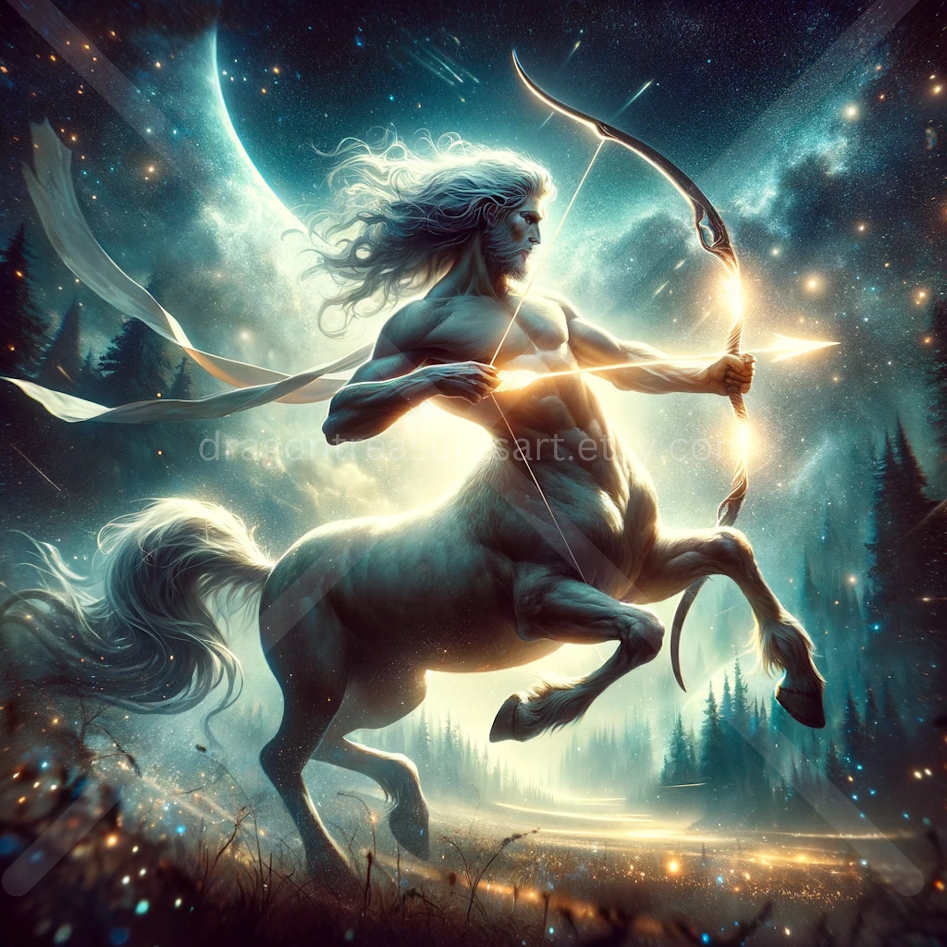 Sagittarius Download: Digital Art, Instant Downloadable Wallpaper ...