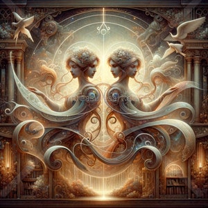 Gemini Download: Digital Art, Instant Downloadable Wallpaper ...