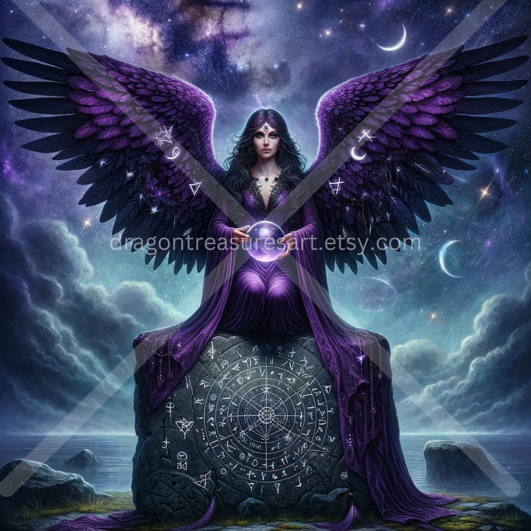 Celestial Angel Download: Digital Art, Instant Downloadable Wallpaper ...