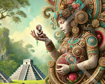 Ix Chel Download: Digital Art, Instant Downloadable Wallpaper ...