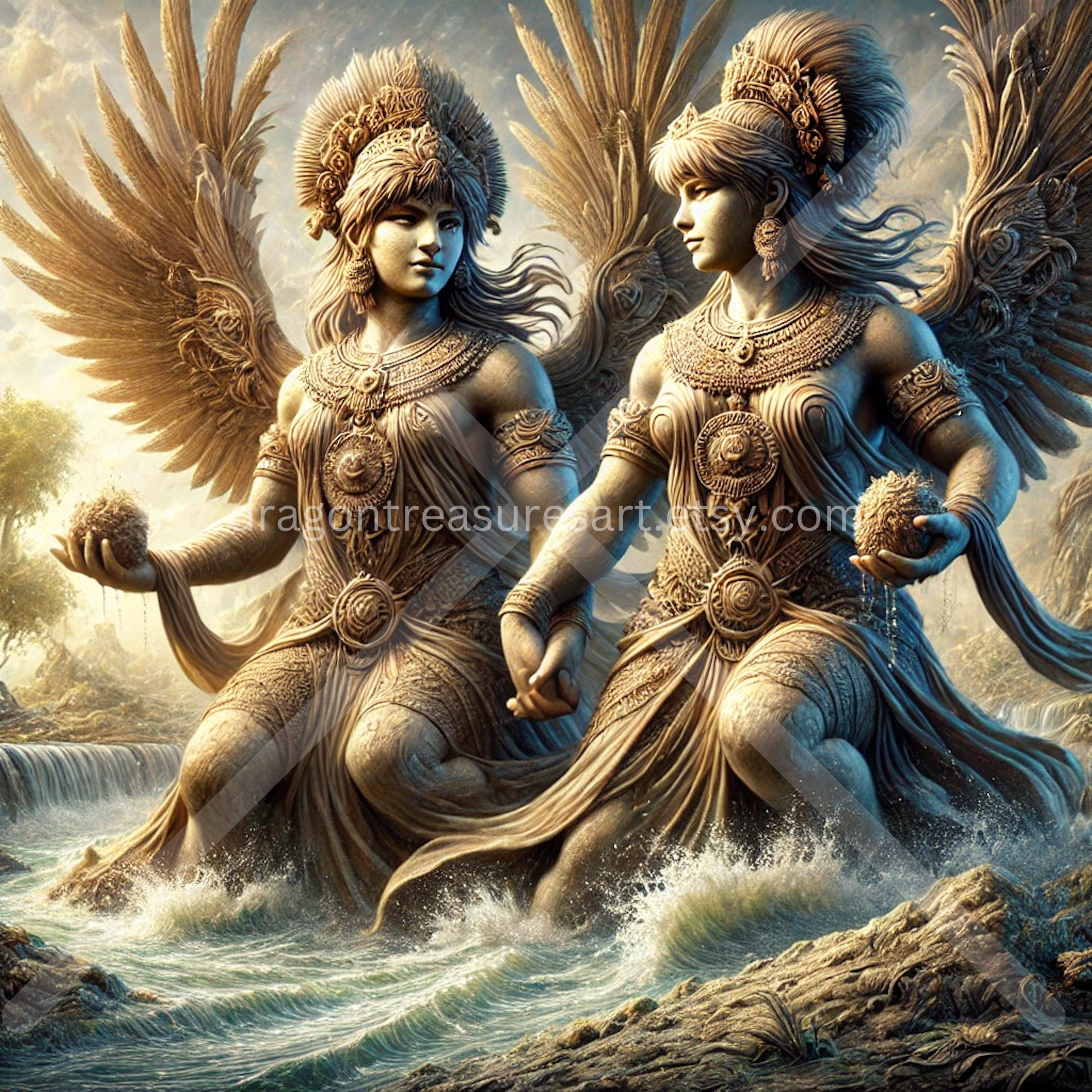 Lahmu & Lahamu Download: Digital Art, Instant Downloadable Wallpaper ...