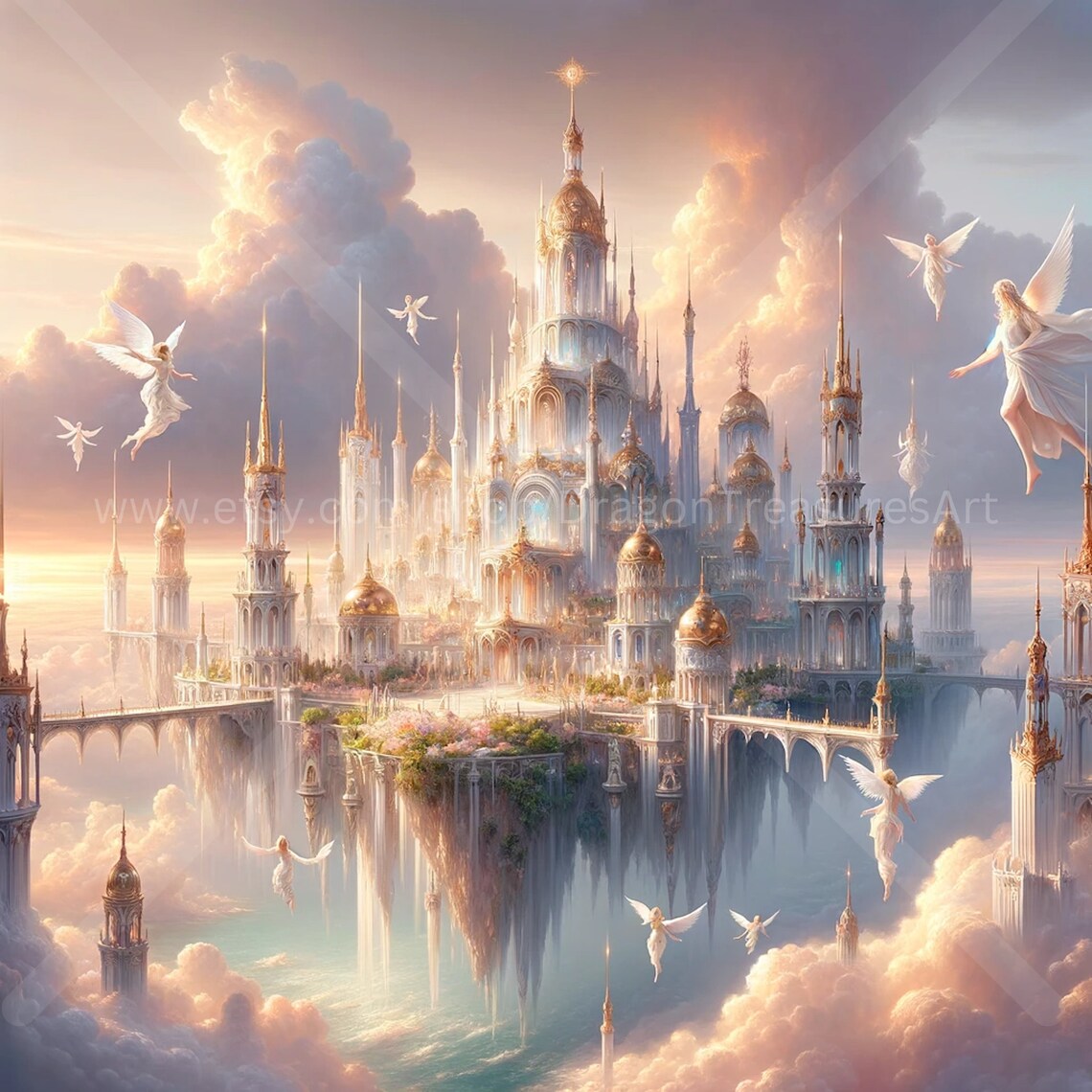 Ethereal City Download: Digital Art, Instant Downloadable Wallpaper ...