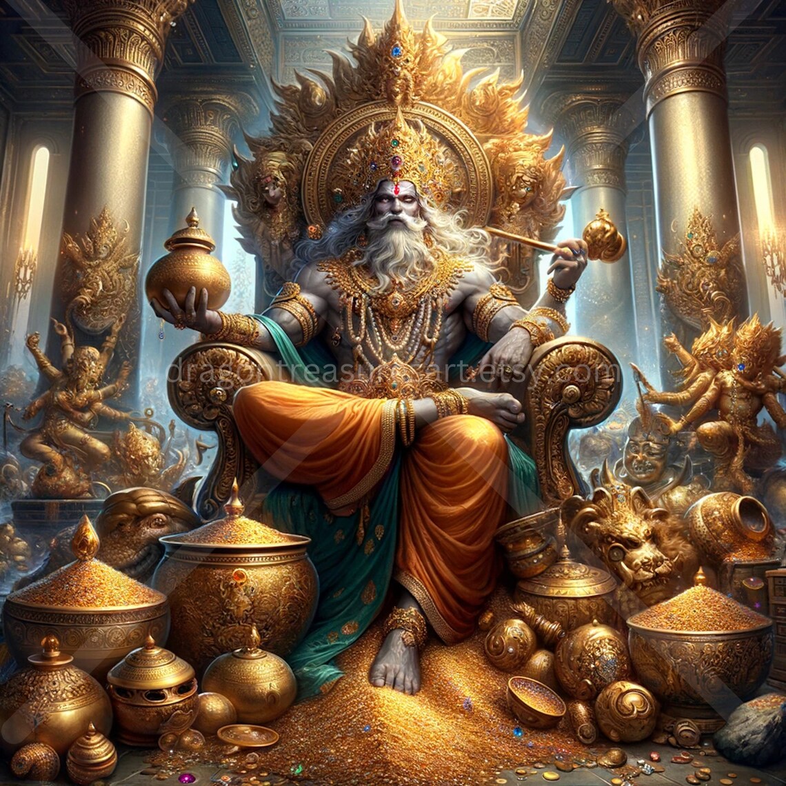 Kubera Download: Digital Art, Instant Downloadable Wallpaper ...